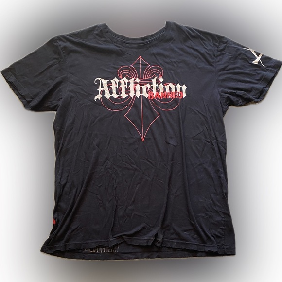 Affliction | Shirts | Vintage Y2k Affliction Tshirt Grunge Punk 2xl Xxl ...